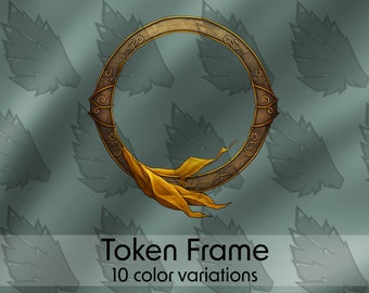DND Profile Token Frame, 10 Colors. Neon, Thin, Sci-fi, for Roll20 ...