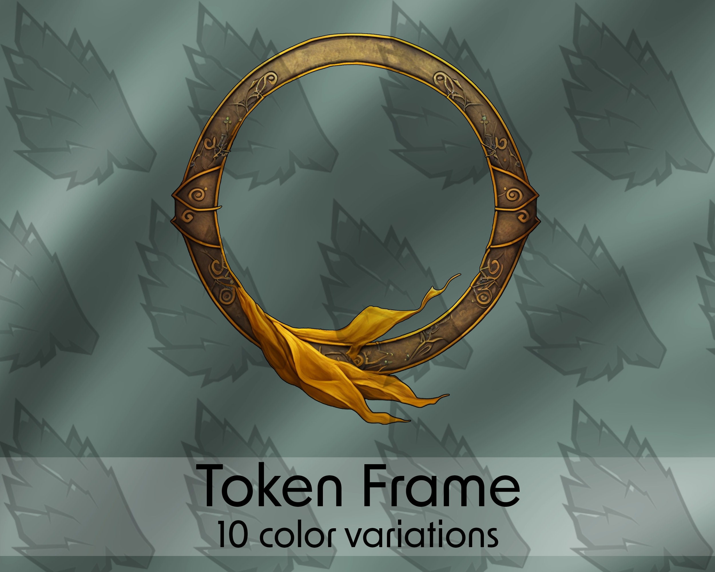DND Profile Token Frame, 10 Colors. Monk, Thin, Minimal for Roll20 ...