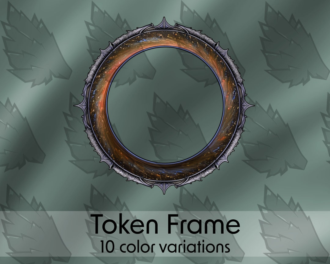DND Profile Token Frame, 10 Colors. Black Hole, Space, for Roll20 ...