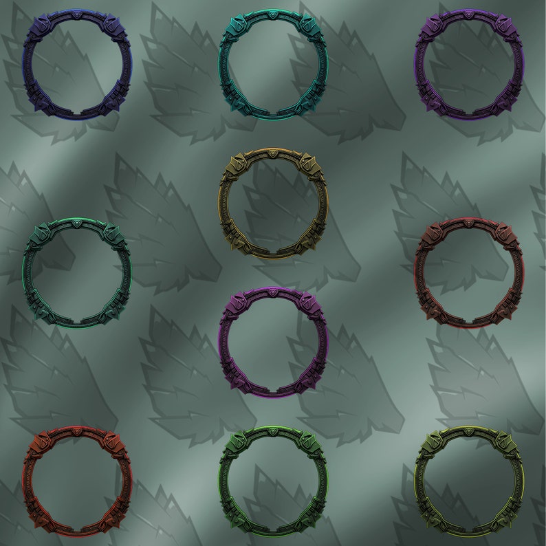 Frame Bundle DND / Pathfinder / Token Frame / Token Border / Foundry ...