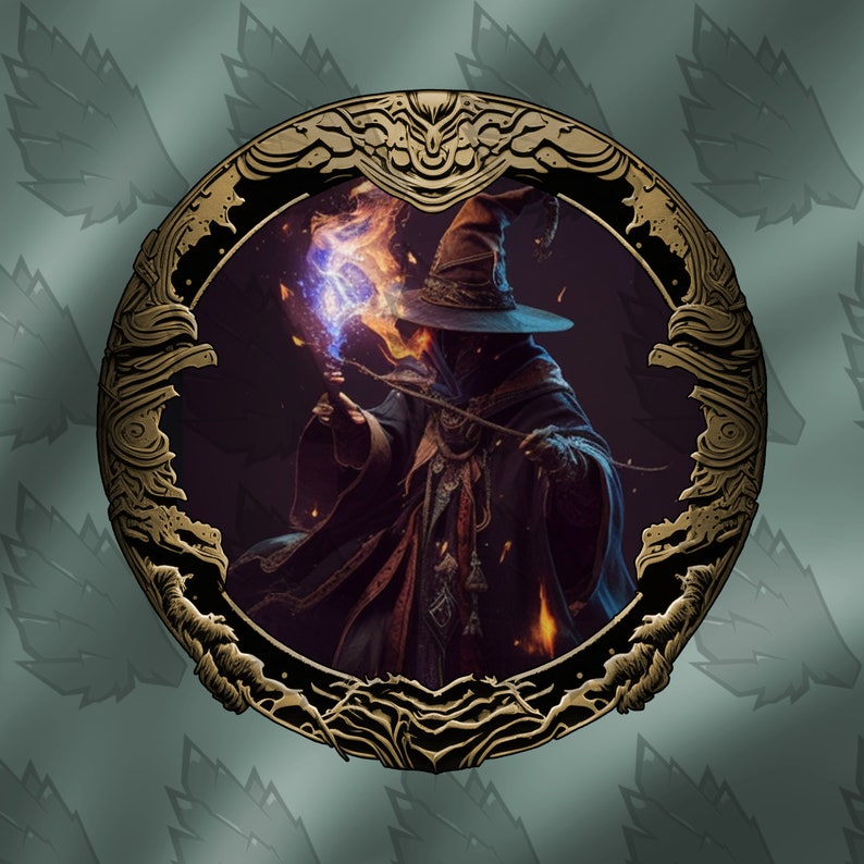 DND Profile Token Frame, 10 Colors. Ancient, Stone, Statue for Roll20 ...