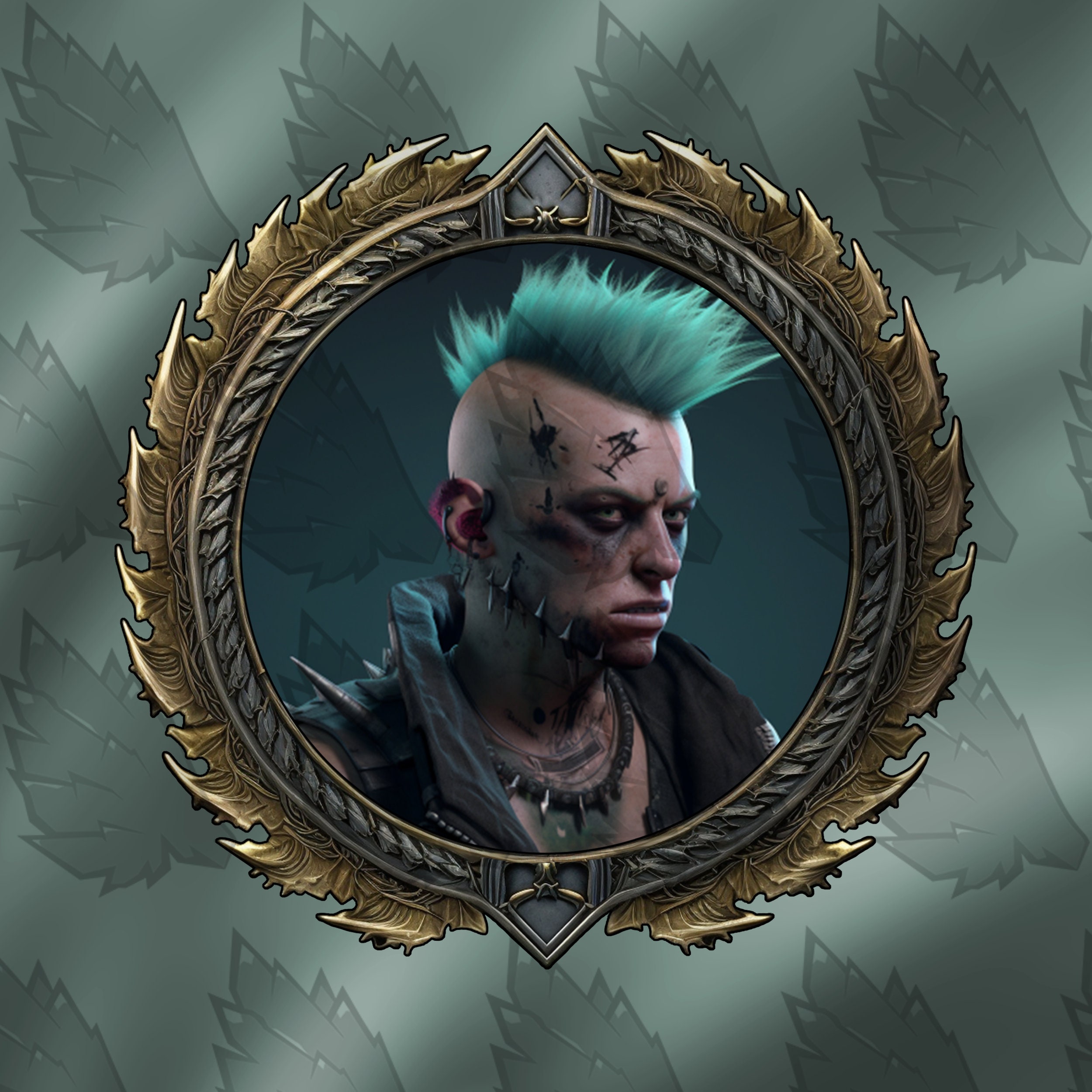 DND Profile Token Frame, 10 Colors. Trophy, Thin, Winged for Roll20 ...