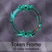 DND Profile Token Frame, 10 Colors. Punk, Spiked, Anime, for Roll20 ...