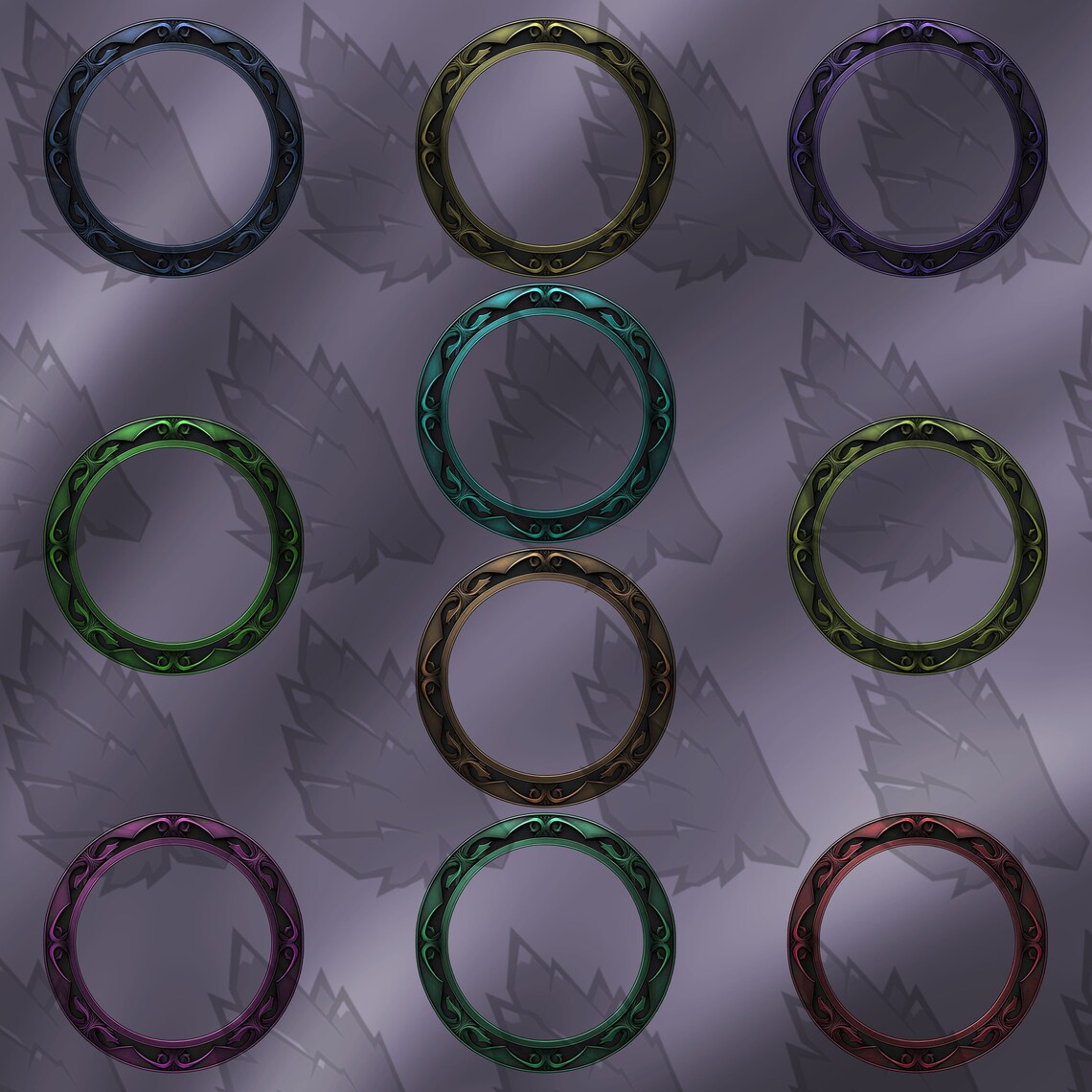 Frame Bundle DND / Pathfinder / Token Frame / Token Border / Foundry ...