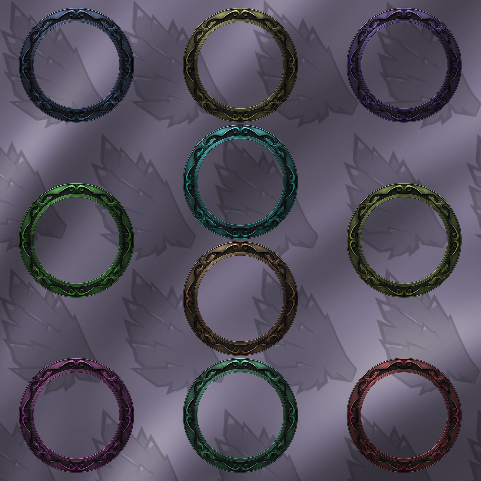 Frame Bundle - DND / Pathfinder / Token Frame / Token Border / Foundry ...