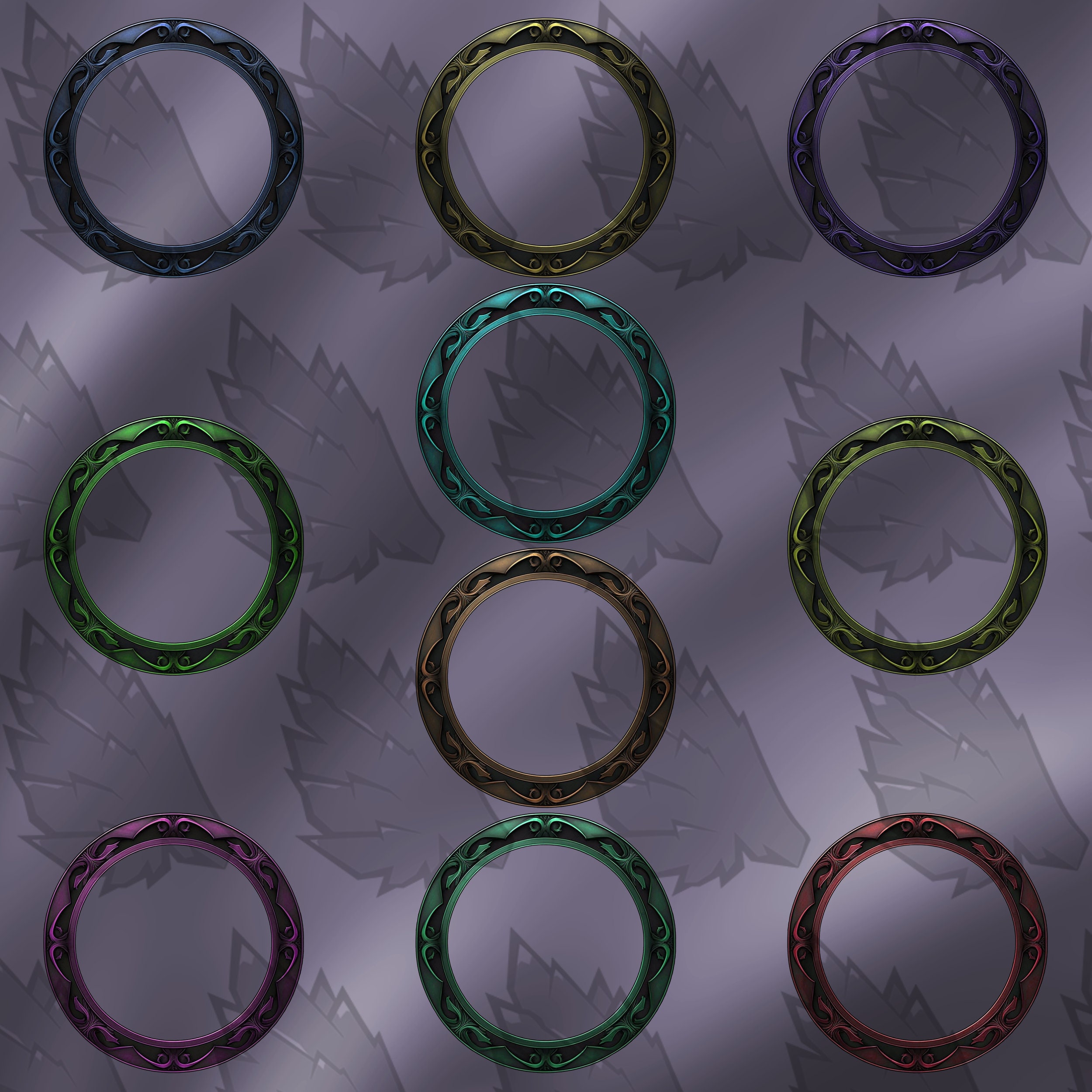 Frame Bundle DND / Pathfinder / Token Frame / Token Border / Foundry ...