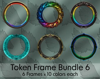 D&D Token Border/ Digital Token/ Token Frame/ Foundry VTT/ - Etsy