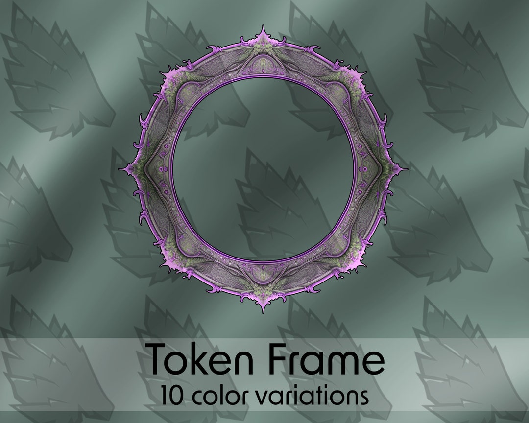 Alien Organic Token Frame for VTT, DND, Pathfinder (digital Download ...