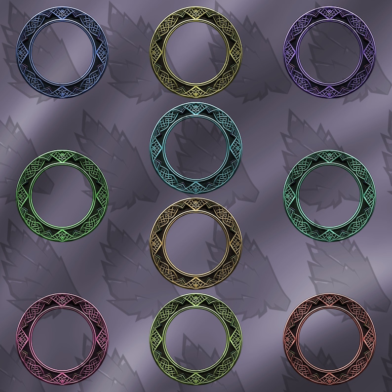 Frame Bundle DND / Pathfinder / Token Frame / Token Border / Foundry ...