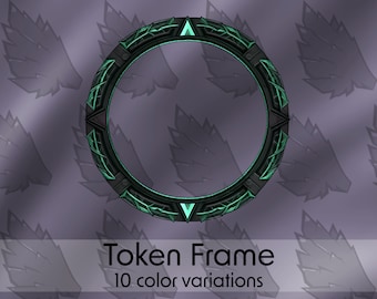 DND Profile Token Frame, 10 Colors. Classy, Wooden, Border for Roll20 ...