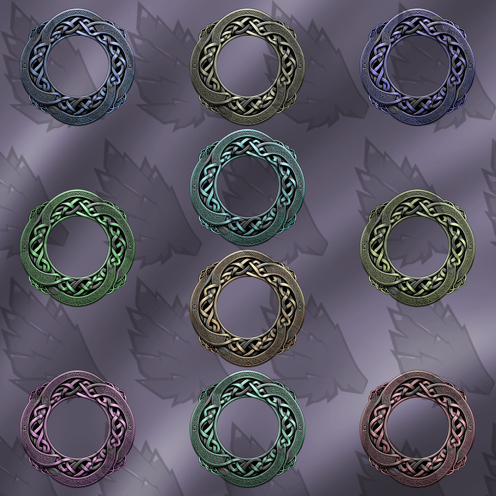 Frame Bundle - DND / Pathfinder / Token Frame / Token Border / Foundry ...