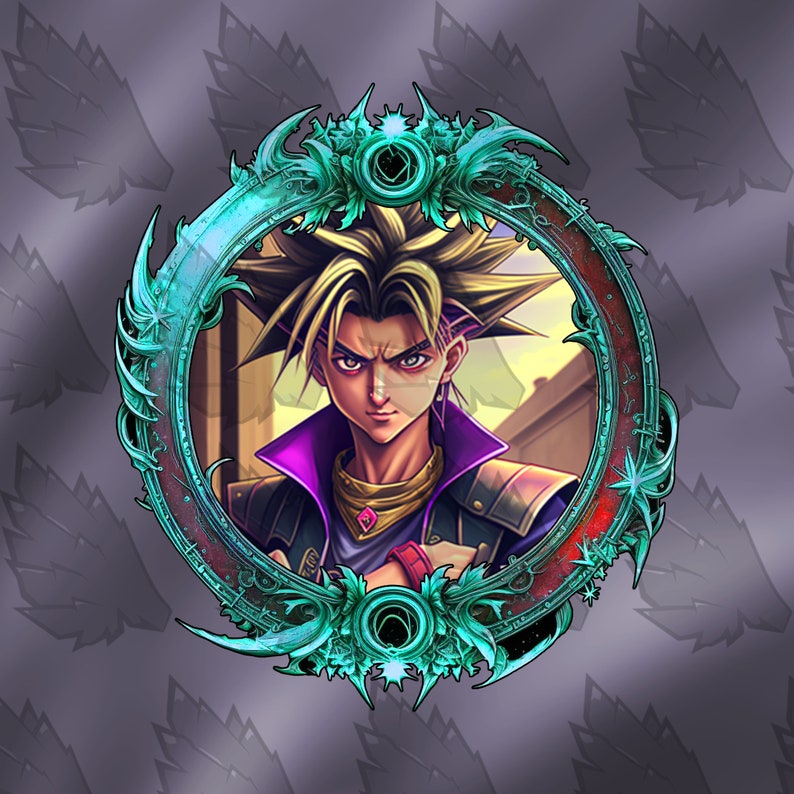 DND Profile Token Frame, 10 Colors. Punk, Spiked, Anime, for Roll20 ...