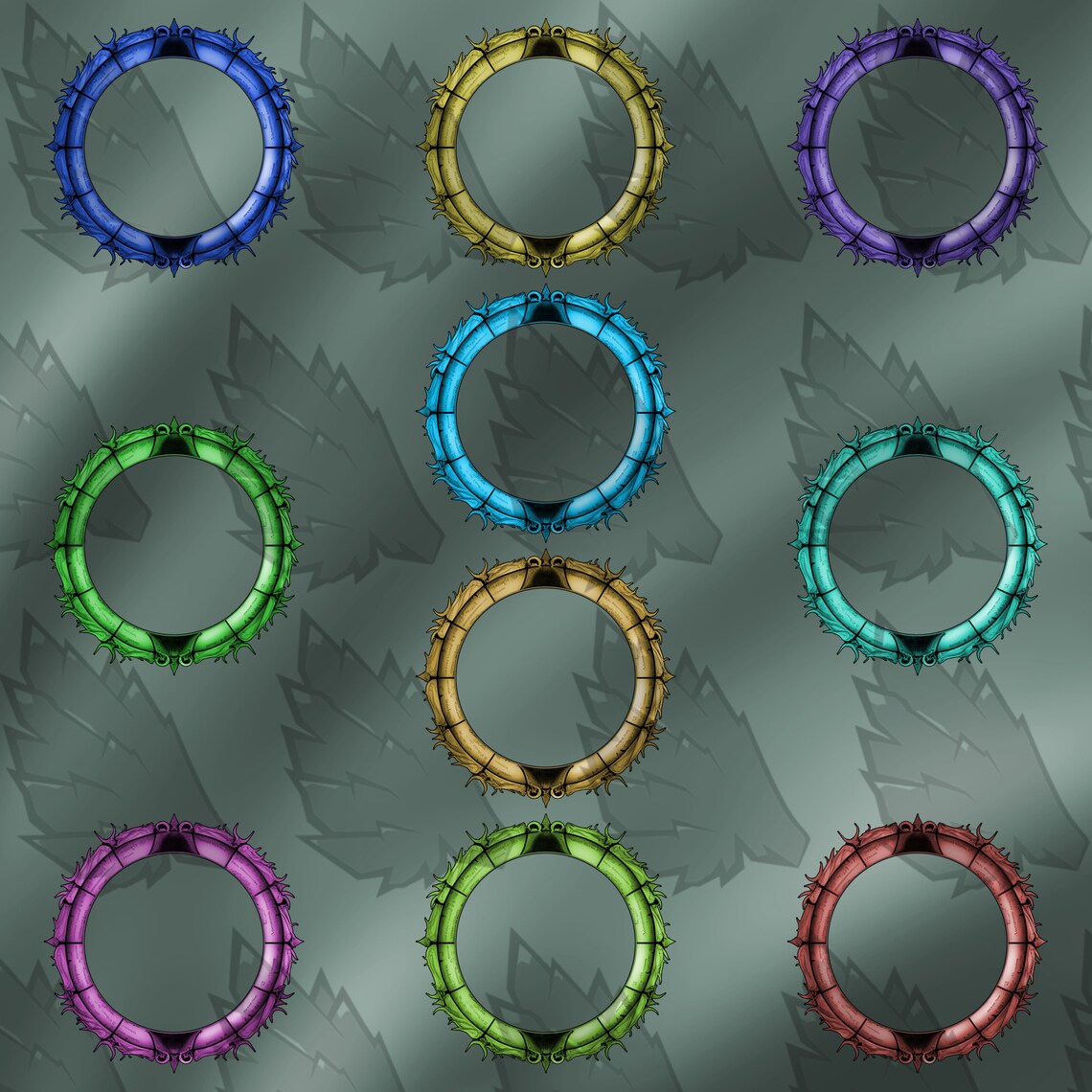 Frame Bundle DND / Pathfinder / Token Frame / Token Border / Foundry ...