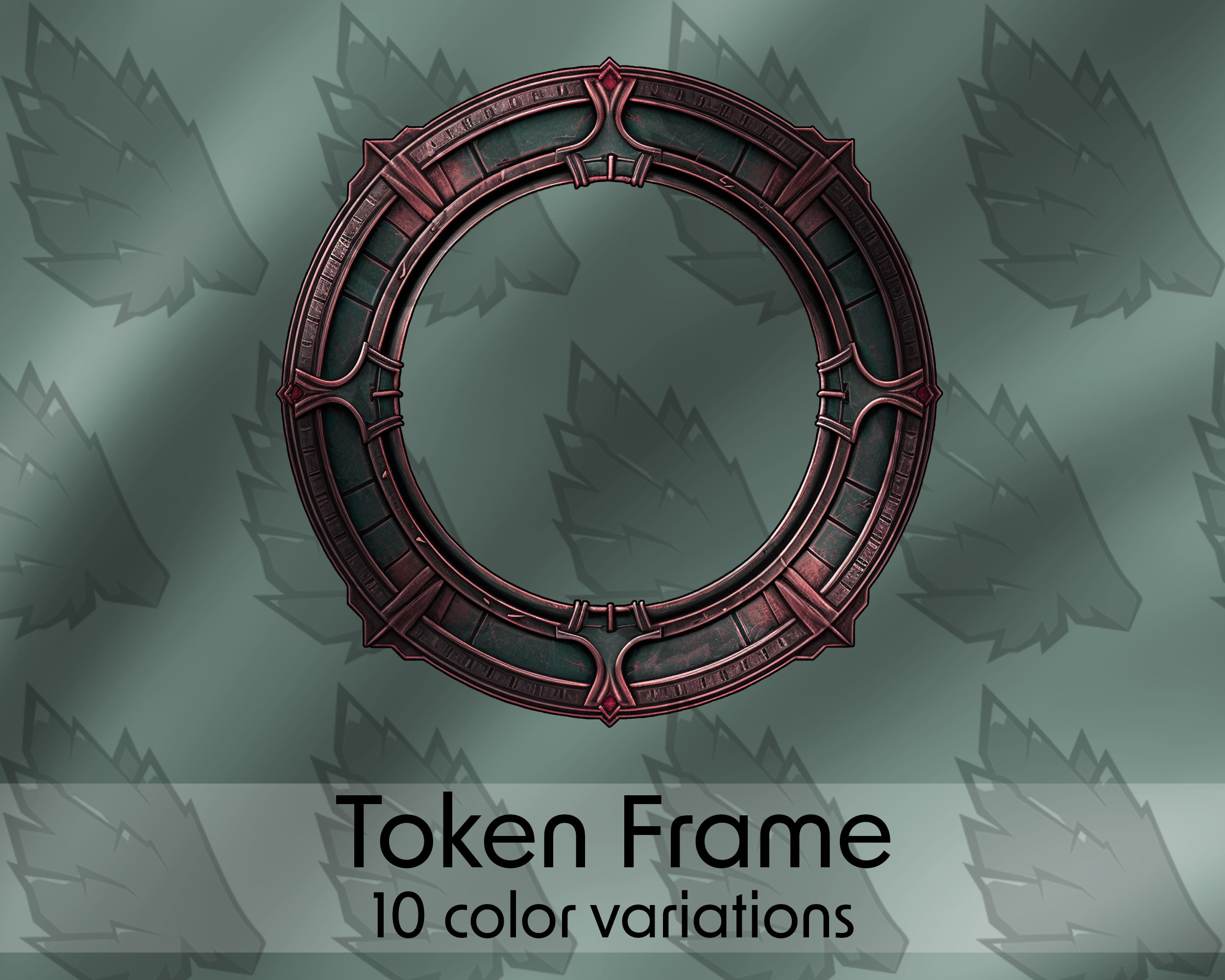 DND Profile Token Frame, 10 Colors. Military, Metallic for Roll20 ...