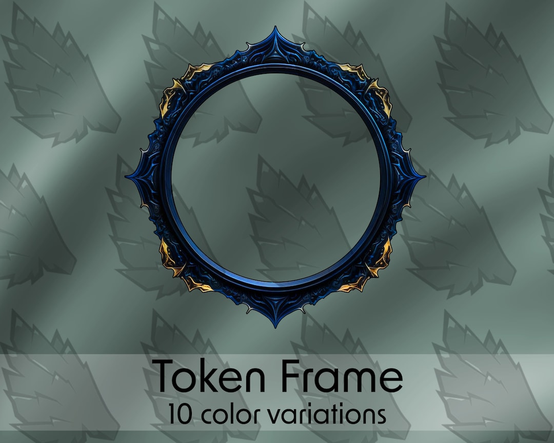 DND Token Frame, 10 Colors, Virtual Tabletop (digital Download) - Etsy
