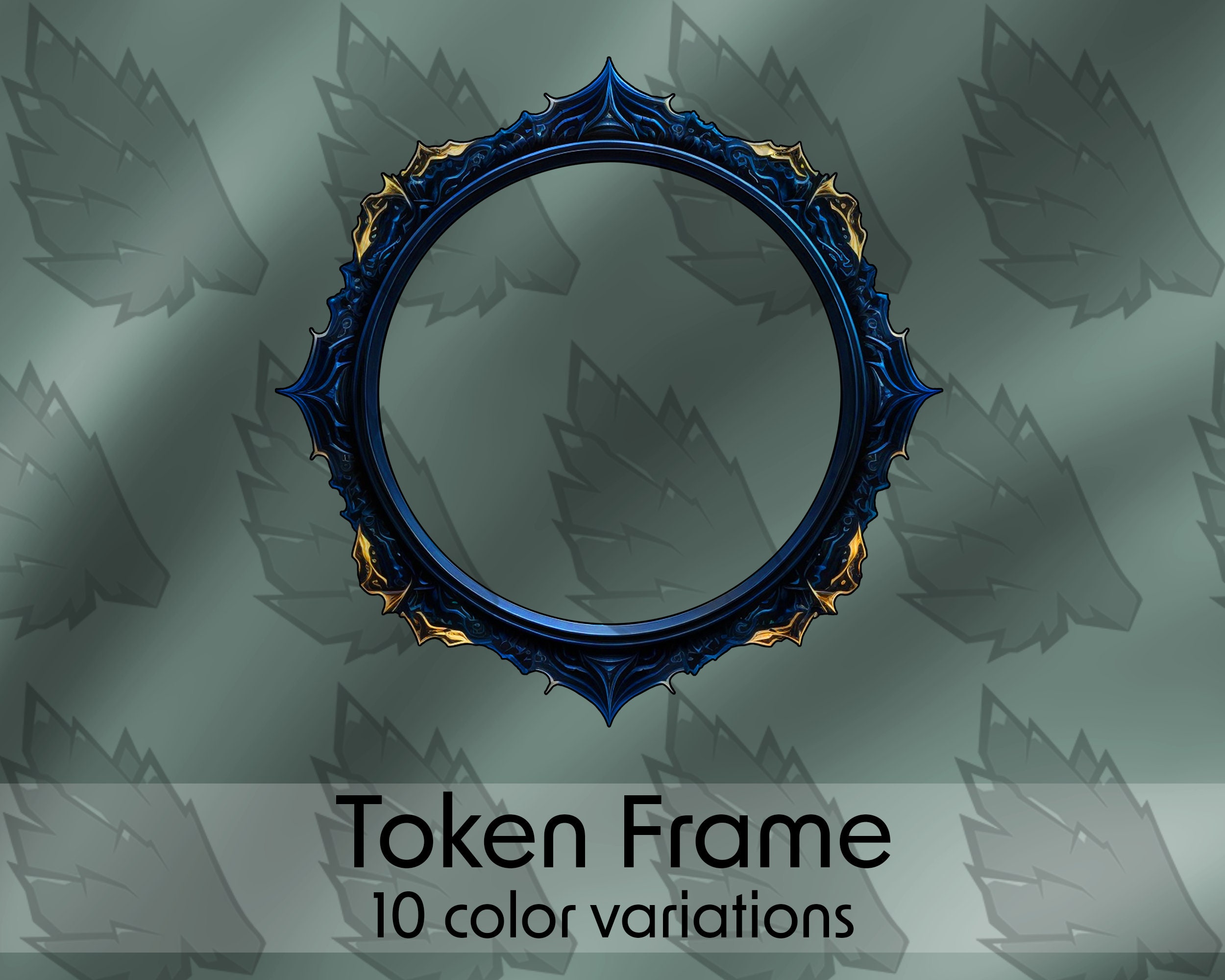 DND Profile Token Frame, 10 Colors. Prehistoric, Fossil, for Roll20 ...