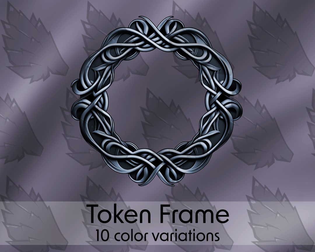 Custom TTRPG Token Frame - Celtic Knot Design (PSD & PNG) - Etsy