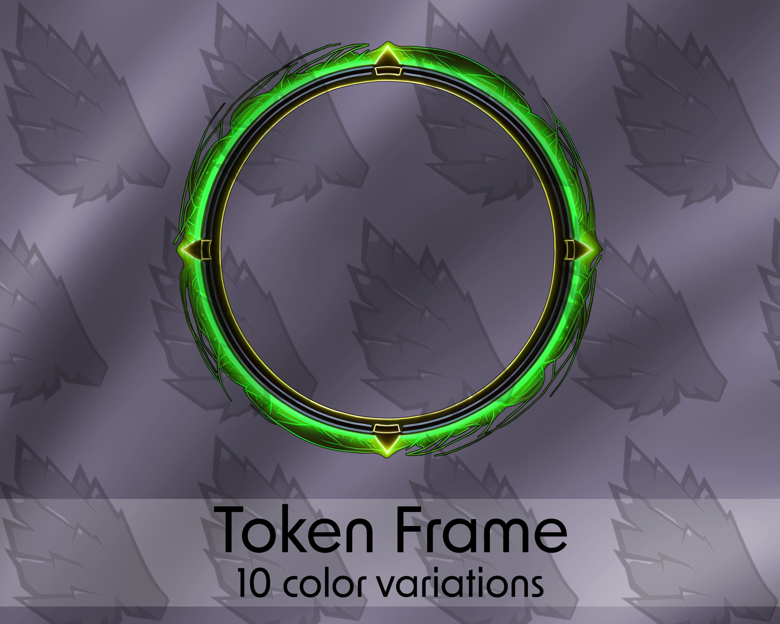 DND Profile Token Frame, 10 Colors. Magic, Colorful, Thin, for Roll20 ...
