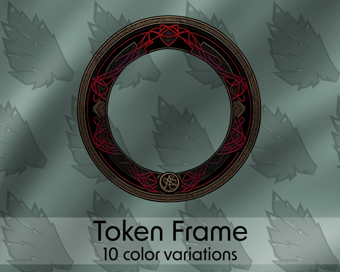 Custom TTRPG Token Frame – D&D, Pathfinder, and Vtts (PSD and PNG) - Etsy