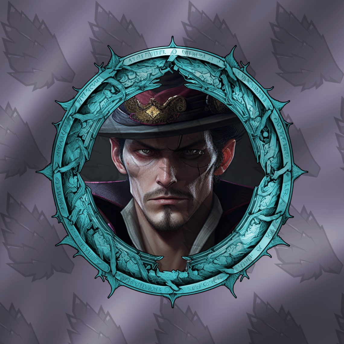 DND Profile Token Frame, 10 Colors. Thorned, Rustic, Wood, for Roll20 ...