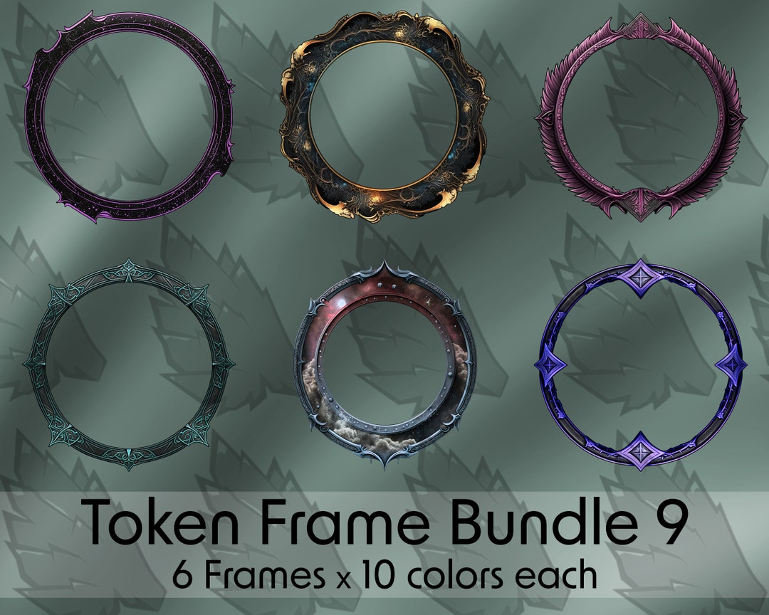 Frame Bundle - DND / Pathfinder / Token Frame / Token Border / Foundry ...