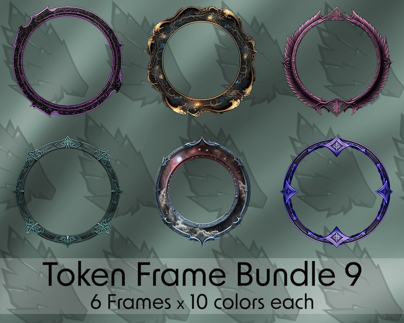 Frame Bundle - DND / Pathfinder / Token Frame / Token Border / Foundry ...