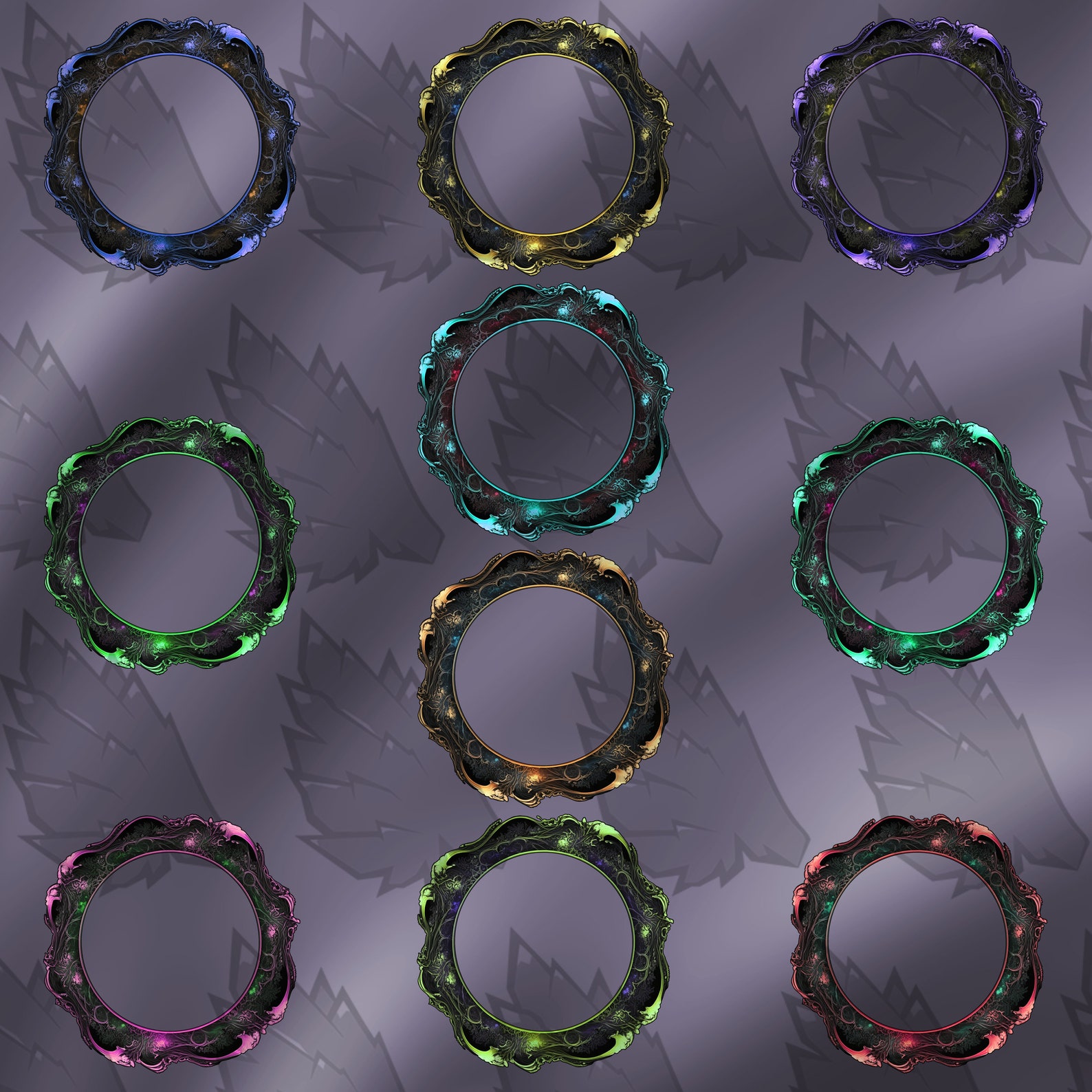 VTT Token Frame Bundle – DND, Pathfinder Profile Frames (digital ...