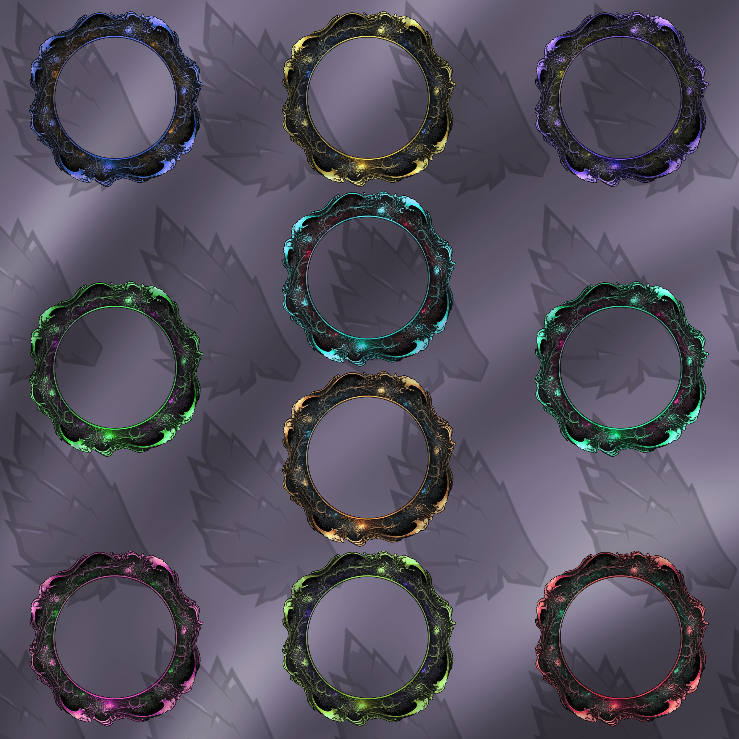 Frame Bundle DND / Pathfinder / Token Frame / Token Border / Foundry ...