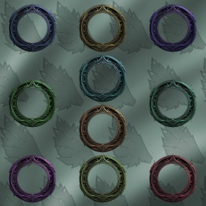 Sci-fi Token Frame, Alien Border, 10 Colors (digital Download) - Etsy