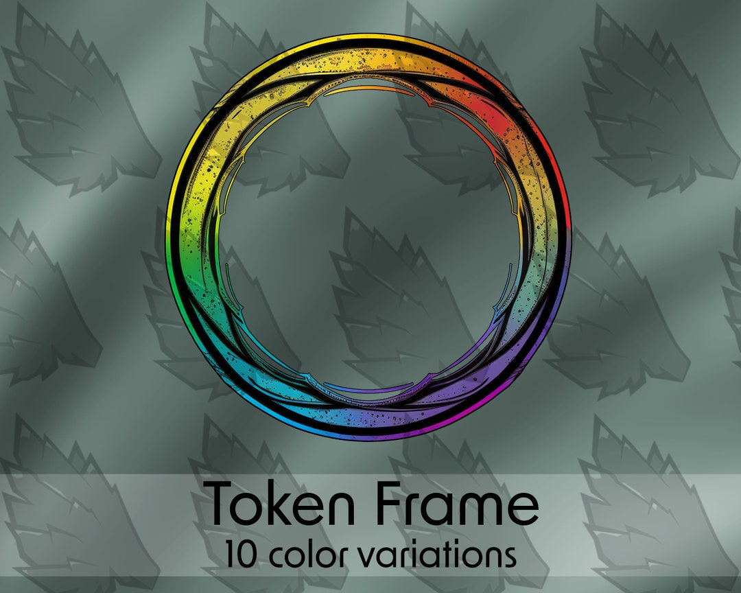 DND Profile Token Frame, 10 Colors. Colorful, Layered, for Roll20 ...