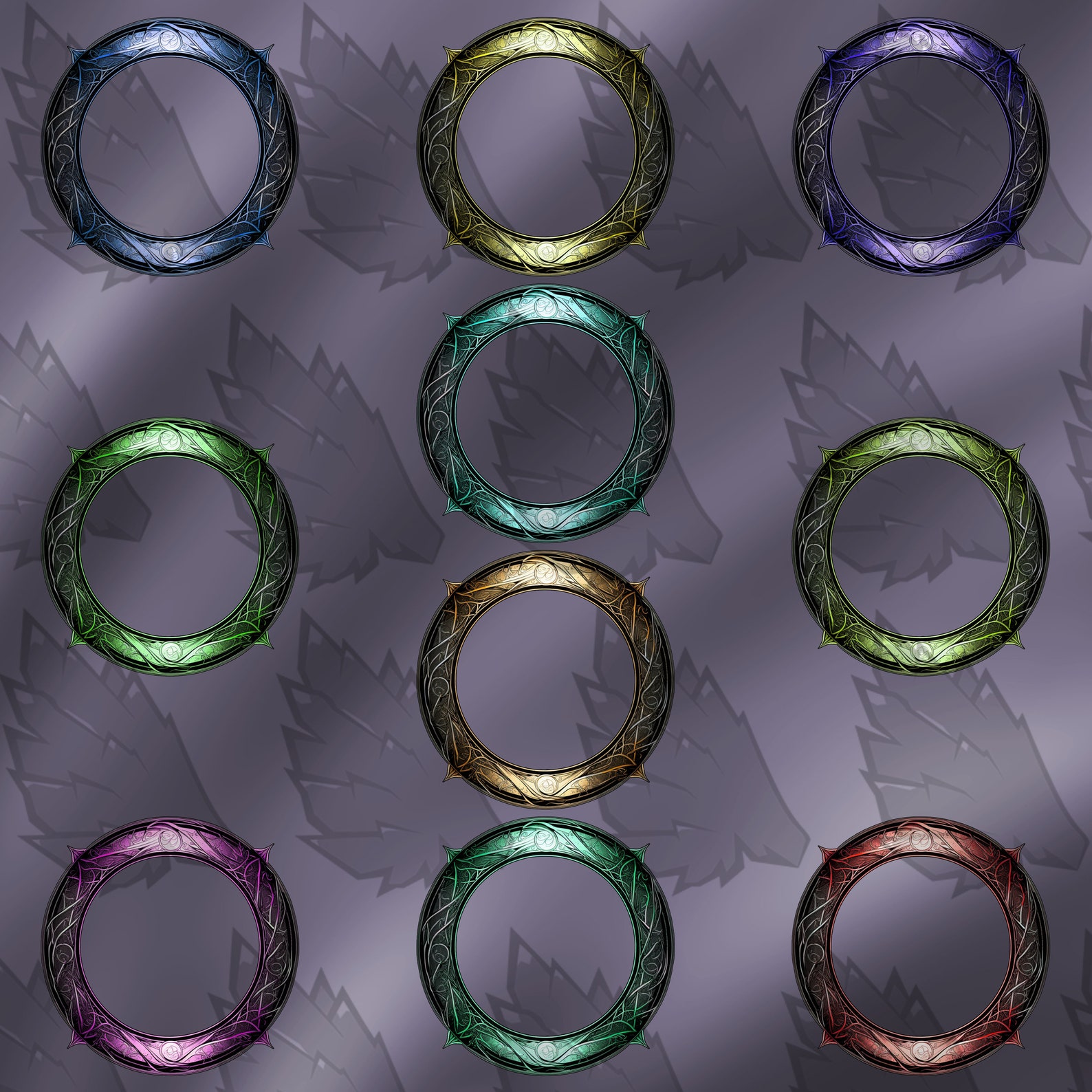 Frame Bundle - DND / Pathfinder / Token Frame / Token Border / Foundry ...