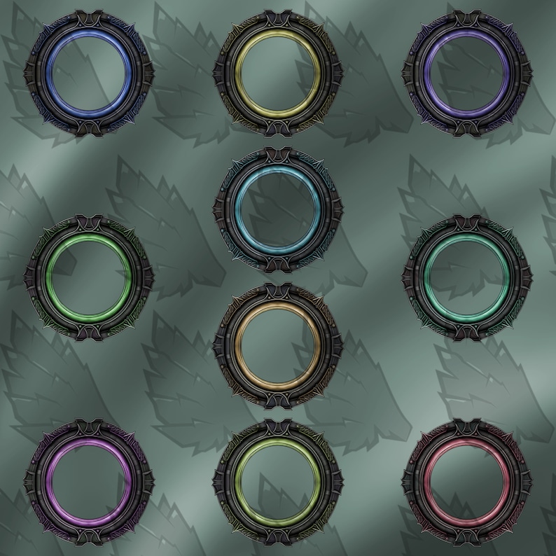 Monster Hunter Token Frame, 10 Colors, VTT RPG (digital Download) - Etsy