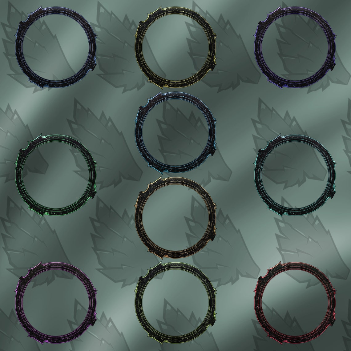 Frame Bundle DND / Pathfinder / Token Frame / Token Border / Foundry ...