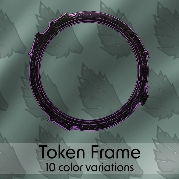 DND Profile Token Frame, 10 Colors. Neon, Thin, Sci-fi, for Roll20 ...