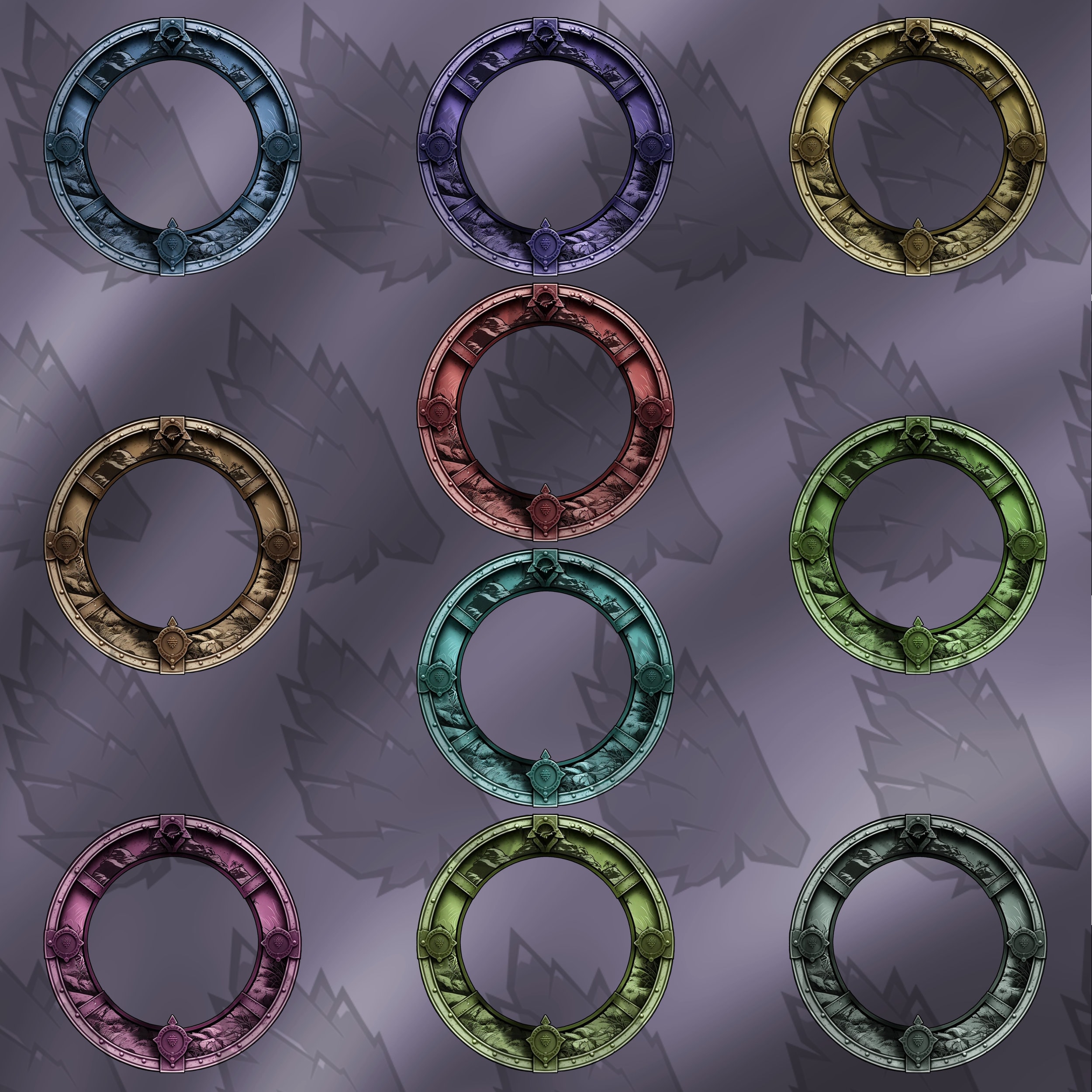 Frame Bundle DND / Pathfinder / Token Frame / Token Border / Foundry ...