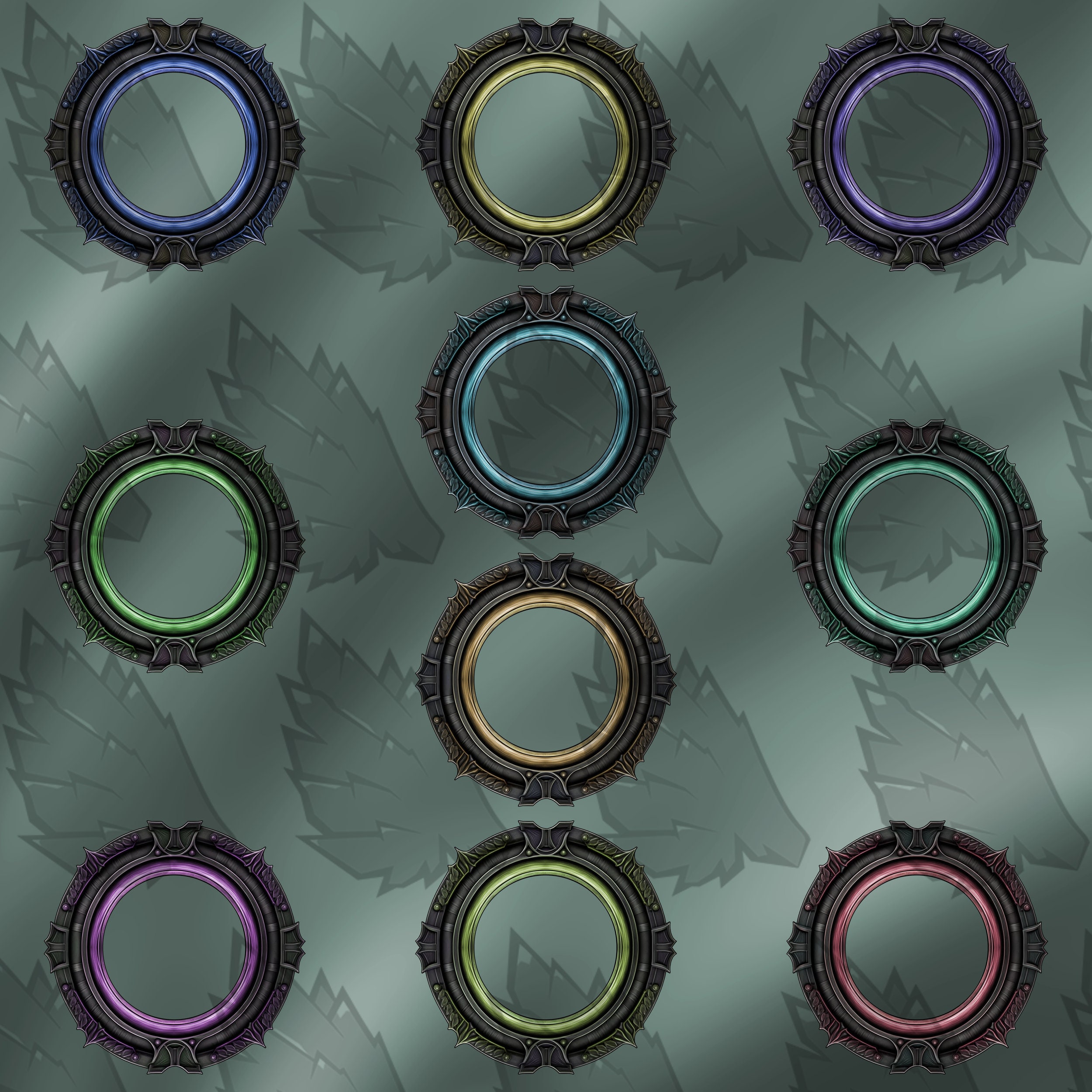 Frame Bundle DND / Pathfinder / Token Frame / Token Border / Foundry ...