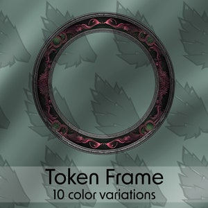 DND Profile Token Frame, 10 Colors. Steampunk, Scrollwork, for Roll20 ...