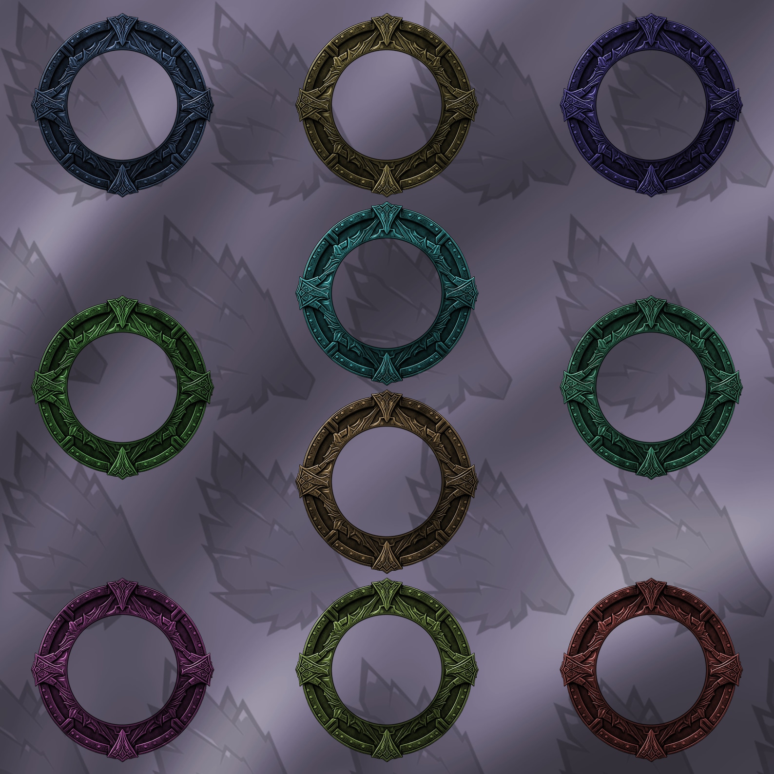 Frame Bundle DND / Pathfinder / Token Frame / Token Border / Foundry ...