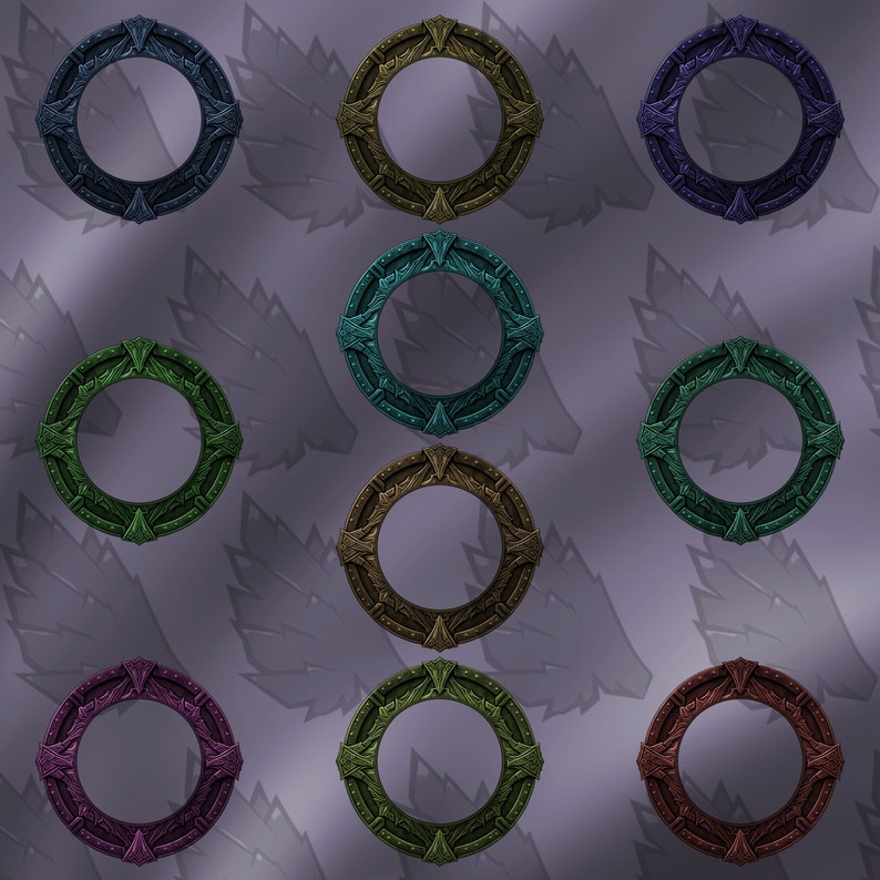 Frame Bundle DND / Pathfinder / Token Frame / Token Border / Foundry ...