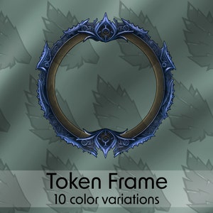 DND Profile Token Frame, 10 Colors. Mech, Organic, Sci-fi, for Roll20 ...