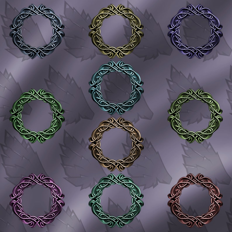 Frame Bundle DND / Pathfinder / Token Frame / Token Border / Foundry ...