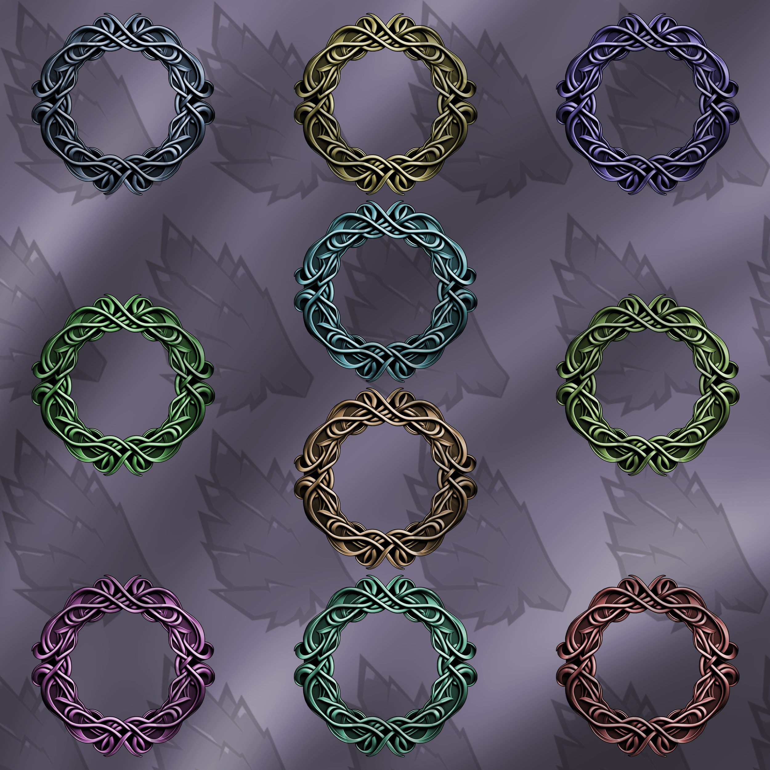 Frame Bundle DND / Pathfinder / Token Frame / Token Border / Foundry ...