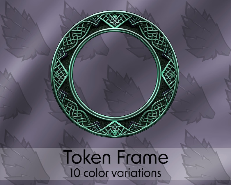 Custom TTRPG Token Frame - Celtic Knot Design (PSD & PNG) - Etsy