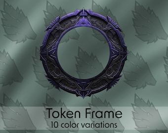 DND Profile Token Frame, 10 Colors. Space, Flowing, Cloud for Roll20 ...