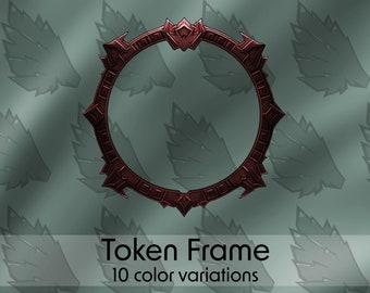 DND Profile Token Frame 10 Colors. Prehistoric Fossil for - Etsy