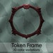 DND Profile Token Frame, 10 Colors. Thin, Warrior, Armor, for Roll20 ...