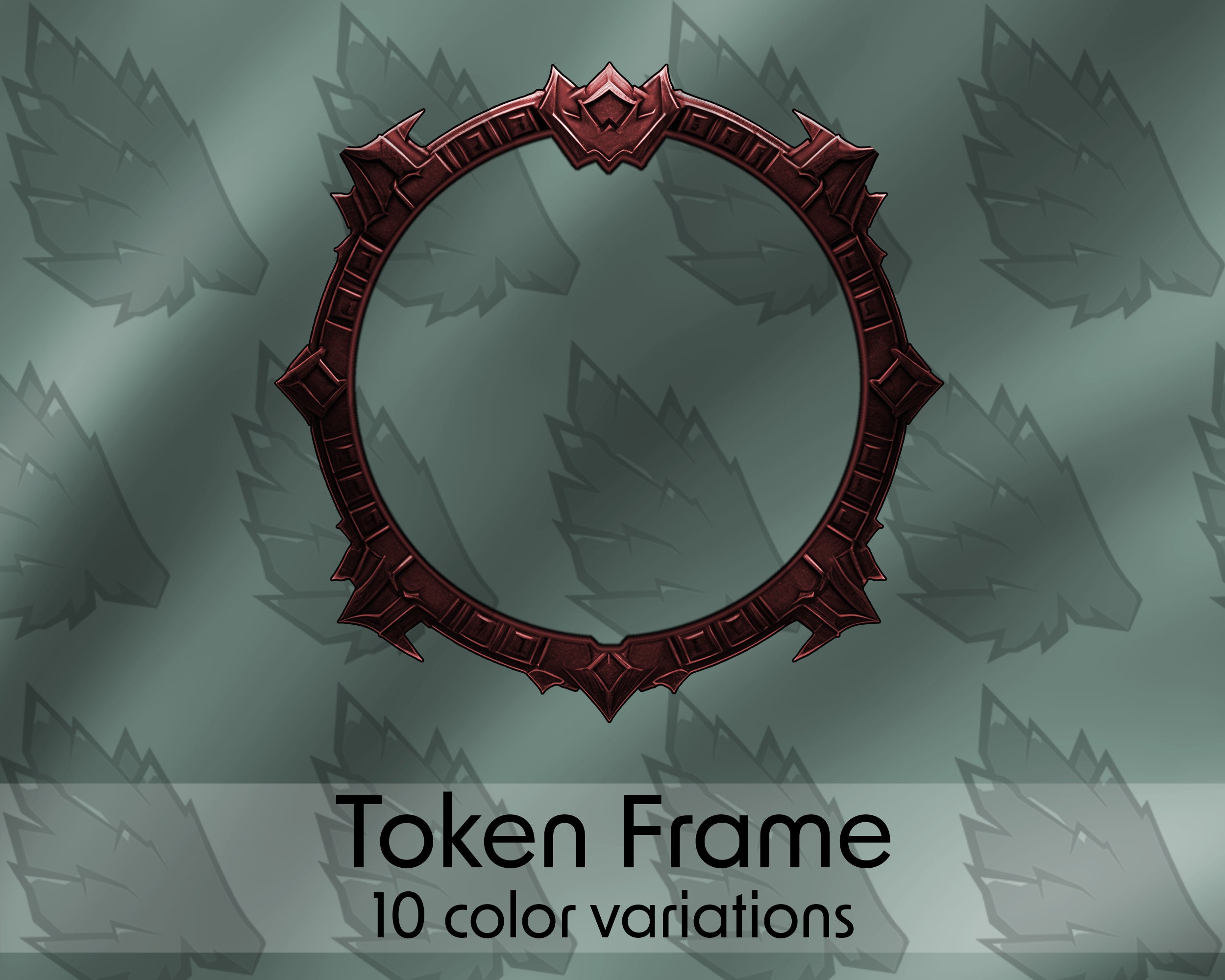 DND Profile Token Frame, 10 Colors. Thin, Warrior, Armor, for Roll20 ...