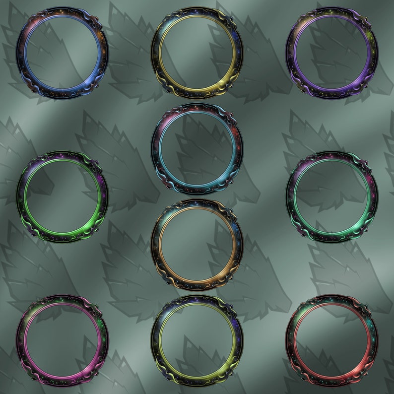 DND Token Frame Bundle – Digital Borders for VTT RPG (digital Download ...