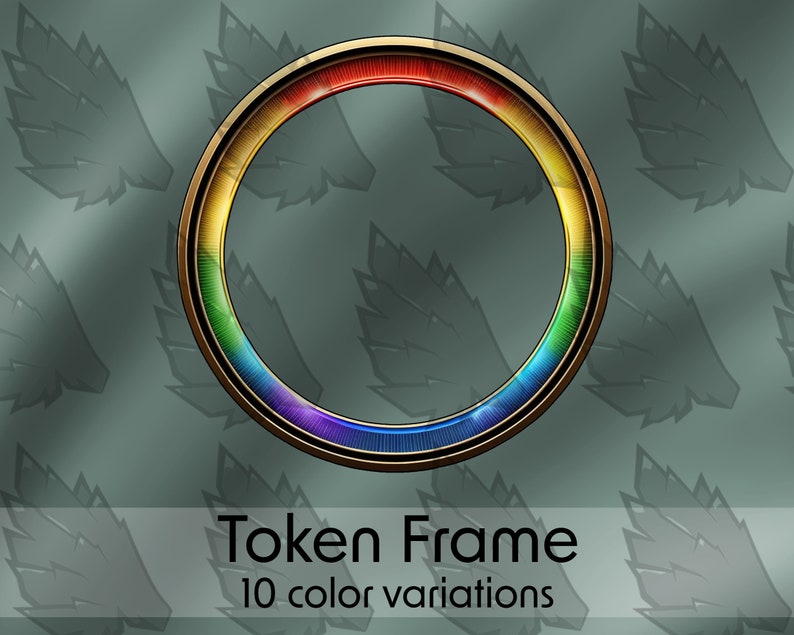 DND Profile Token Frame, 10 Colors. Clean, Thin, Classic for Roll20 ...
