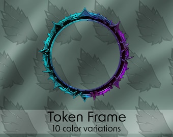 VTT Token Frames/token Red Lightning - Etsy